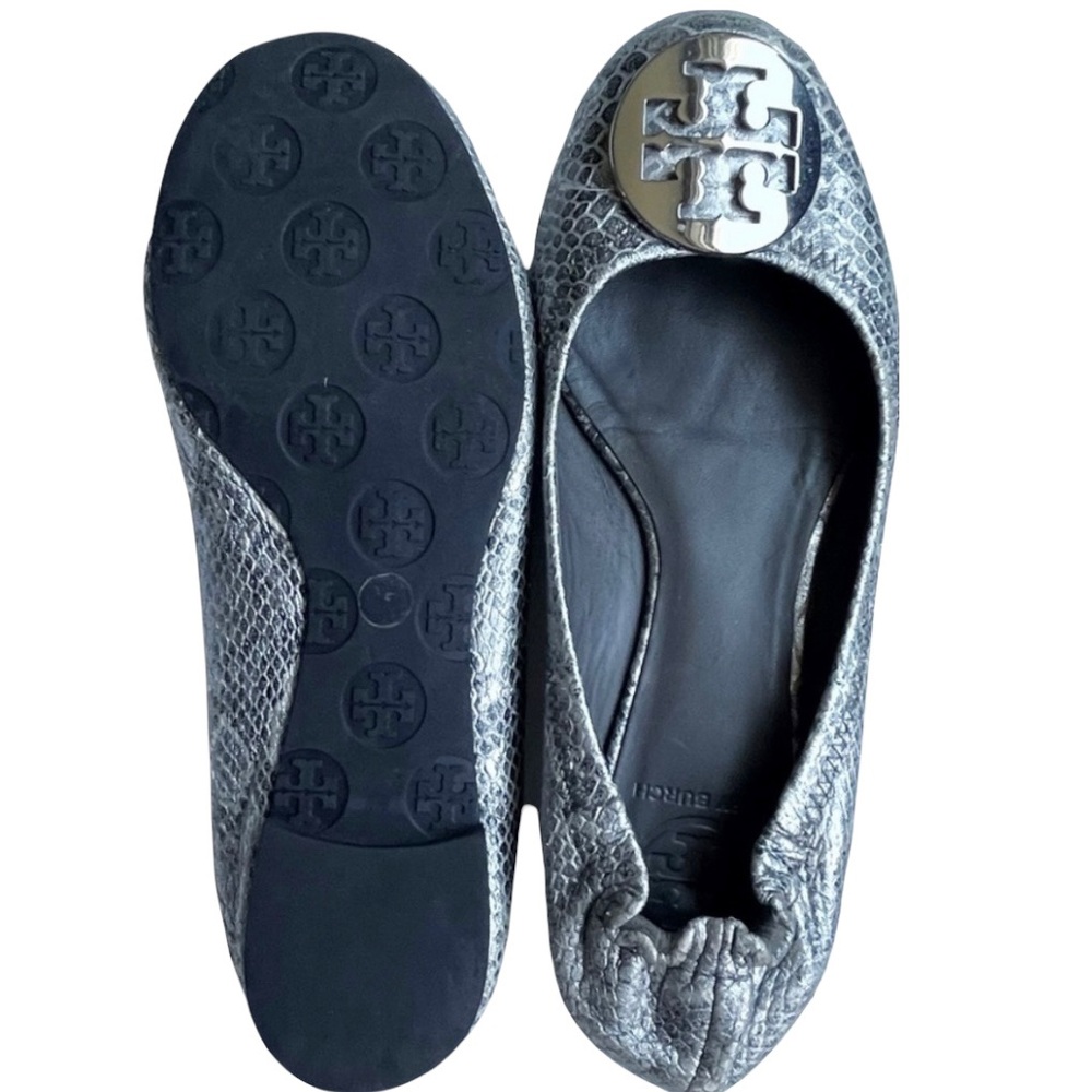 Tory Burch Silver Flats
